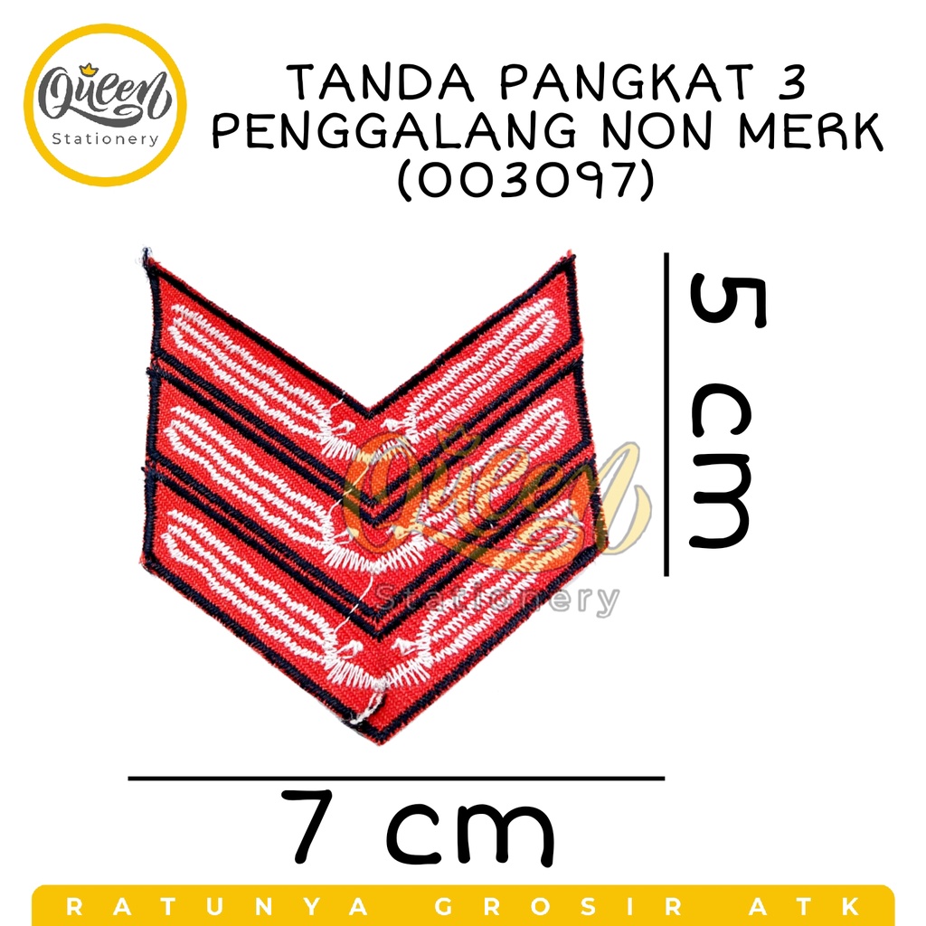 Jual TANDA PANGKAT 3 PENGGALANG NON MERK / BET TANDA PANGKAT PRAMUKA ...