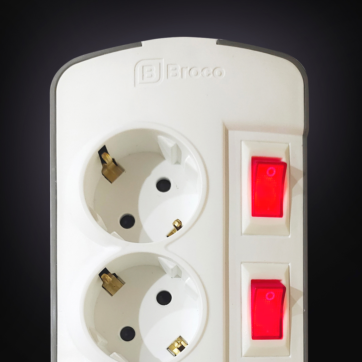 Jual Broco Electrical 15666 Stop Kontak 6 Lubang Miring (CP + Indiv ...