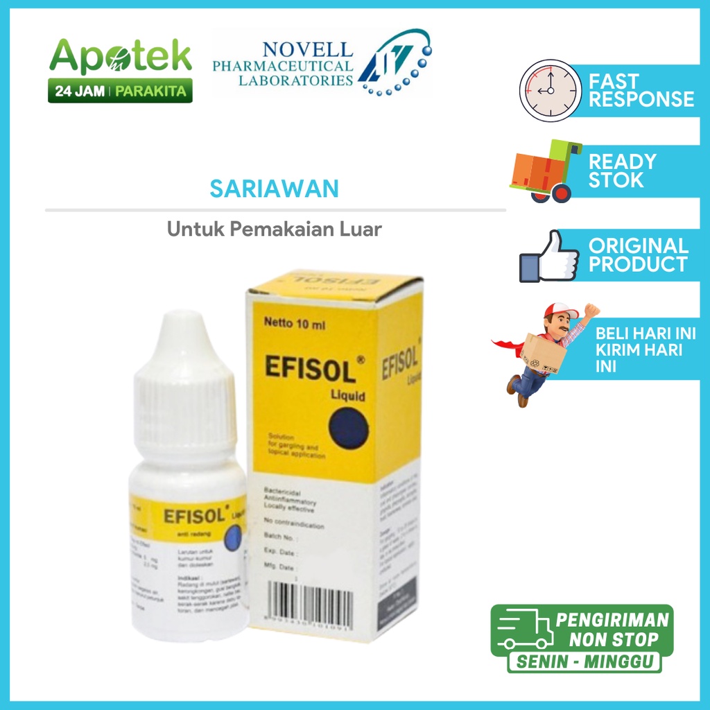 Jual Efisol Liquid Obat Kumur dan Oles untuk Mengatasi Sariawan ...