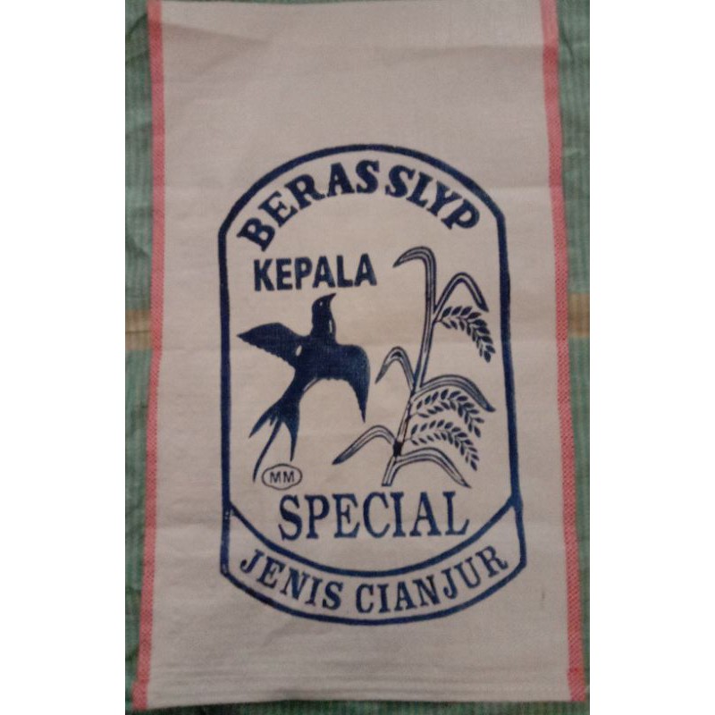 Jual karung beras walet biru polos / putih susu 25kg | Shopee Indonesia