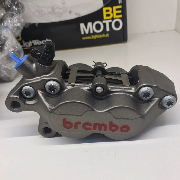 Jual Kaliper Kiri Brembo 4 Piston 1 Pin Grey ( Left) | Shopee Indonesia