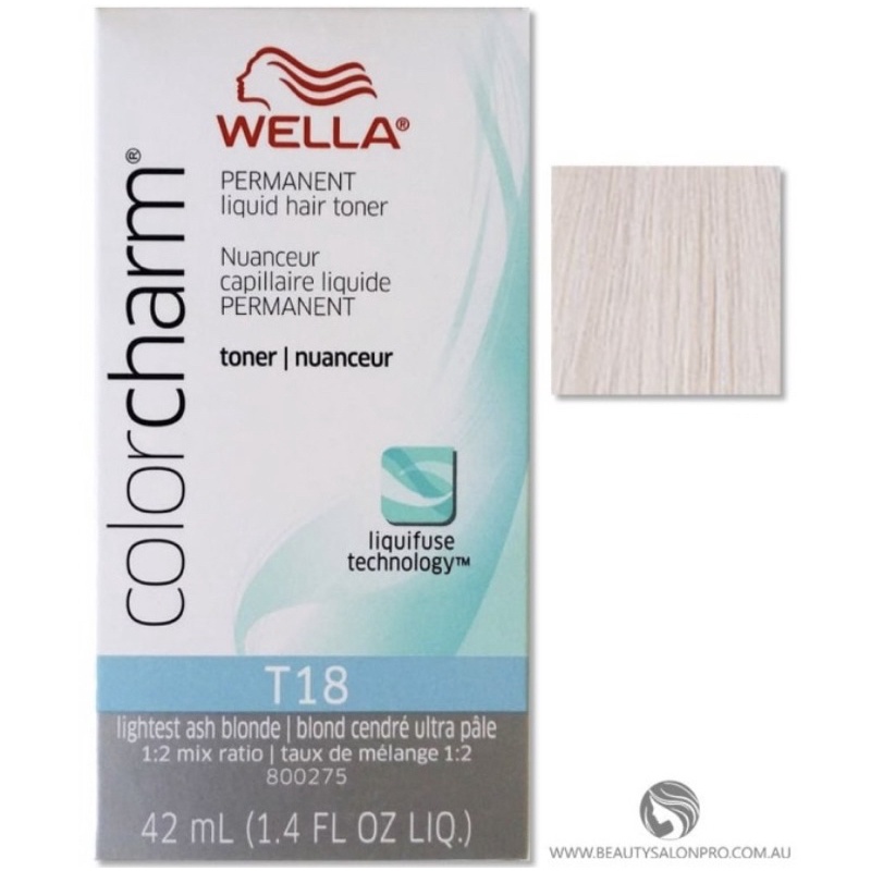 Jual Wella Color Charm T18 Ash Blonde (toner only) | Shopee Indonesia