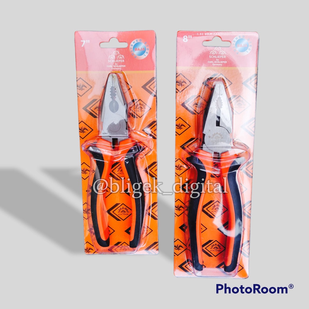Jual Tang kombinasi 7 dan 8 inch SCHLIEPER gagang plastik berlapis ...