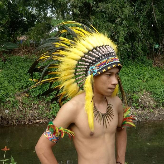 Jual hanya disini] Warbonnet/topi indian/topi pesta,carnaval | Shopee ...