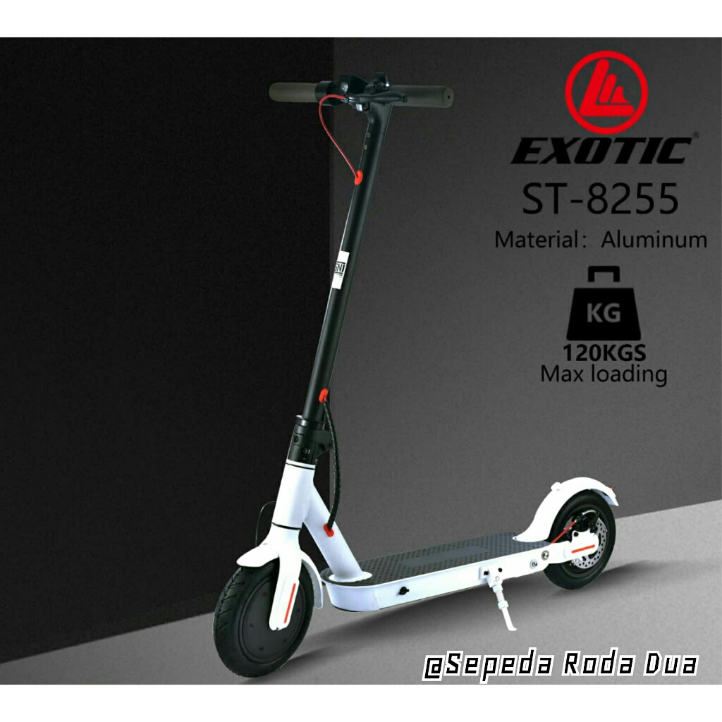 Jual ELECTRIC SCOOTER ST-8255 EXOTIC max speed 25km | Shopee Indonesia