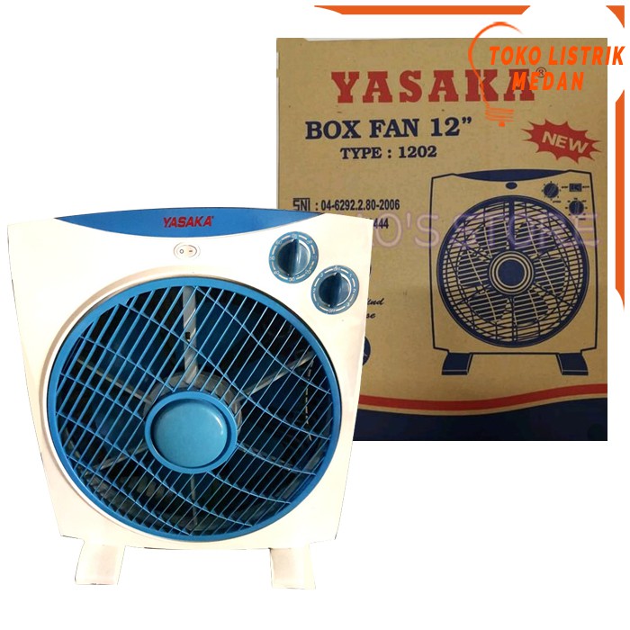 Jual Kipas Angin Meja Kotak Box Fan Yasaka 12" 1202 | Shopee Indonesia