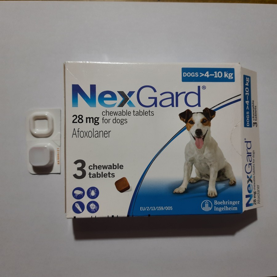 Jual 1 tablet NexGard 4 -10 kg obat kutu Anjing dan Demodex Jamur size M | Shopee Indonesia