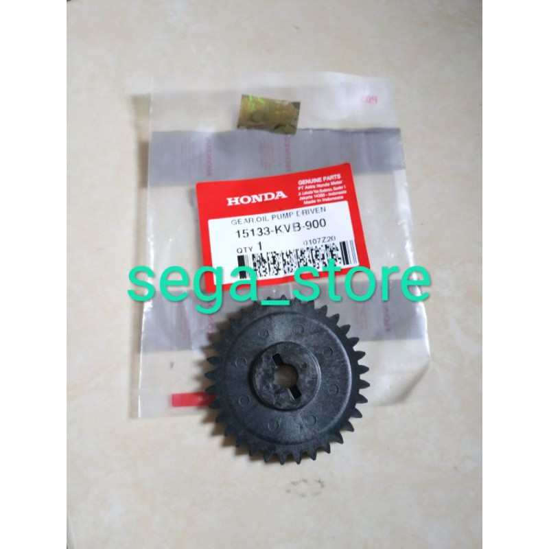 Jual Gir gear oil pump gigi pompa oli honda vario 110 lama cw techno karbu ori original AHM ...