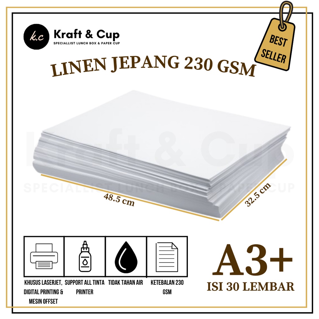 Jual Kertas Linen A3+ isi 30 lembar / Kertas Linen A3 Plus | Shopee ...
