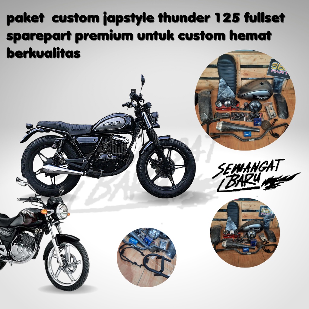 Jual PAKET CUSTOM JAPSTYLE THUNDER 125 THUNDER 125 THUNDER SCORPIO ...