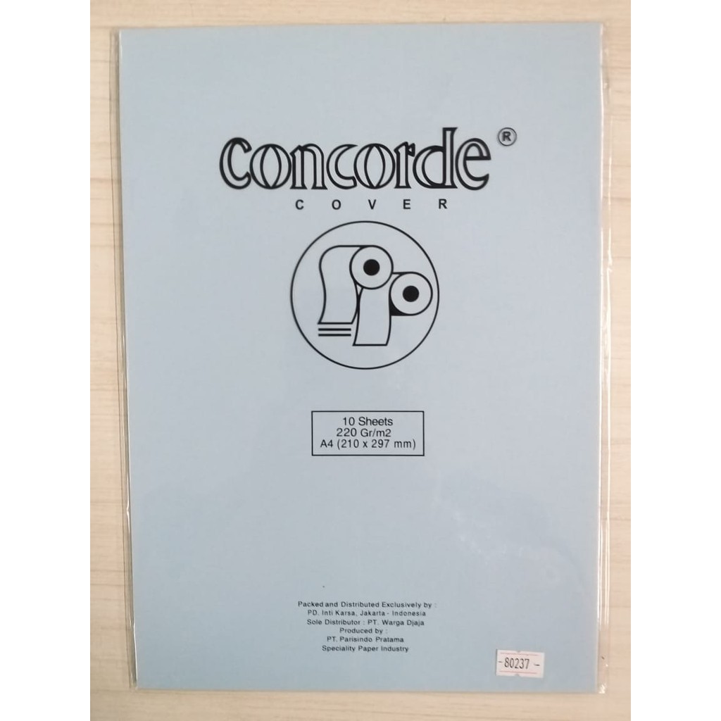 Jual Kertas Concorde 220 Gr A4 (80237) - L. Navy Blue (Pak Isi 10 ...