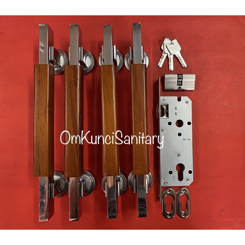 Jual Pull Handle Pintu Tarikan Pintu Double Jepit Panjang 33cm Set ...