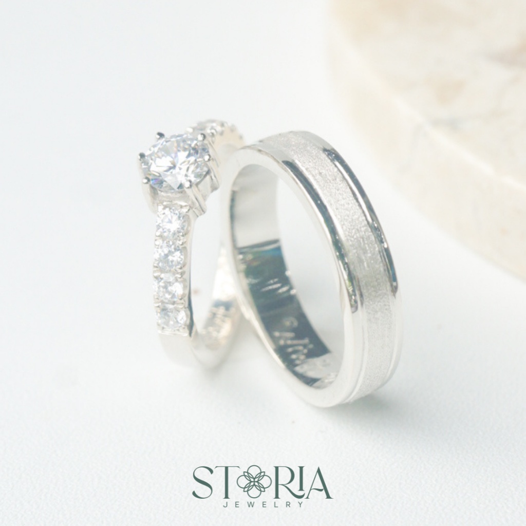 Jual [Ready Stock] Cincin Kawin Couple Perak Sterling Silver 925 58 ...