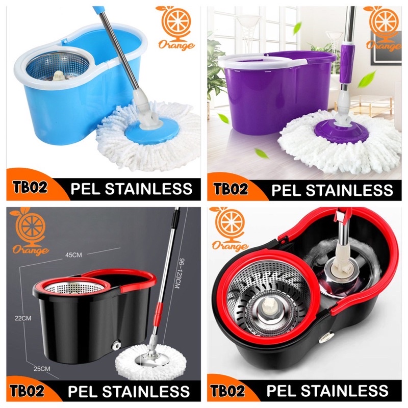 Jual Super Spin MOP / pengepel lantai / Alat Pel Lantai praktis / Kain ...