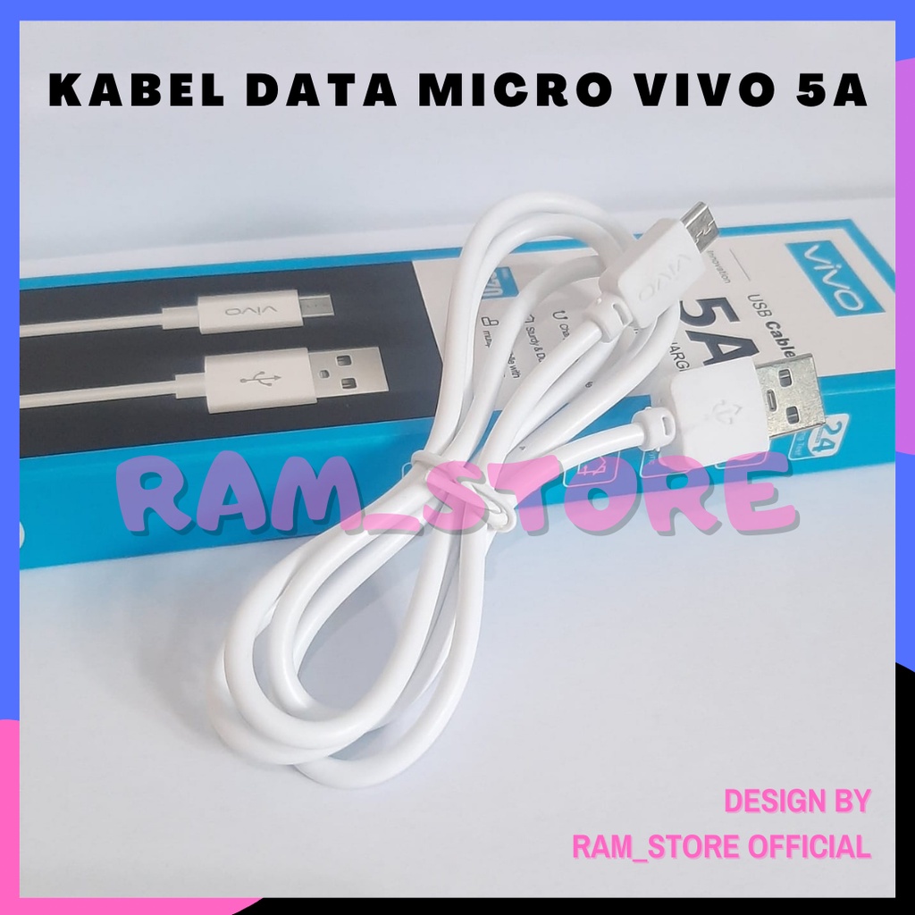 Jual Kabel Data Micro Usb Vivo 5A Model C70 Fast Charging Usb Cable ...