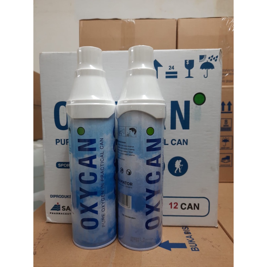 Jual OXYCAN Oksigen Oxygen Portable Kaleng Bantu Pernafasan isi 600 cc ...
