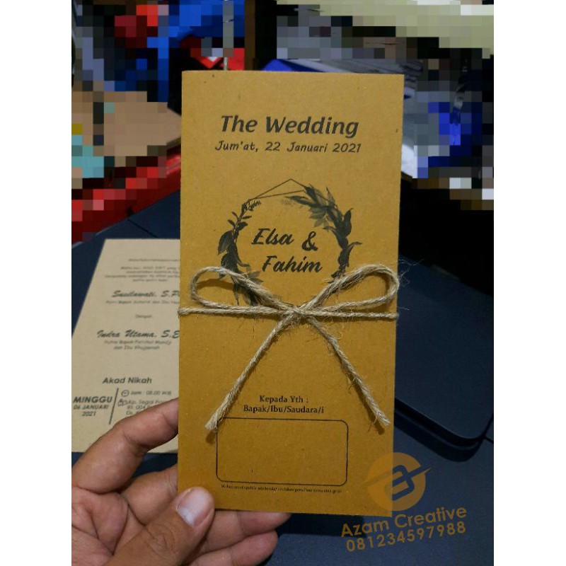 Jual UNDANGAN PERNIKAHAN MURAH KLASIK / UNDANGAN PERNIKAHAN UNIK ...