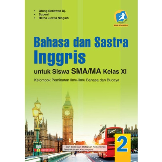 Jual BUKU BAHASA DAN SASTRA INGGRIS UNTUK SISWA SMA/MA KELAS XI/11 PEMINATAN KURIKULUM 2013 ...