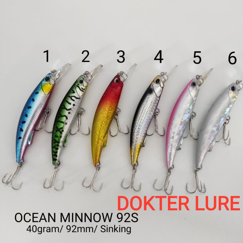 Jual LURE OCEAN MINNOW 92s 40gram 9.2cm Sinking Umpan | Shopee Indonesia