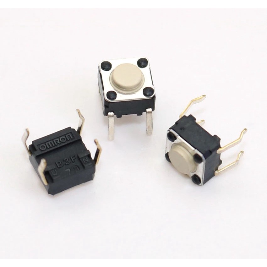Jual OMRON B3F Micro Switch Mouse - Tombol Klik 4 Pin | Shopee Indonesia