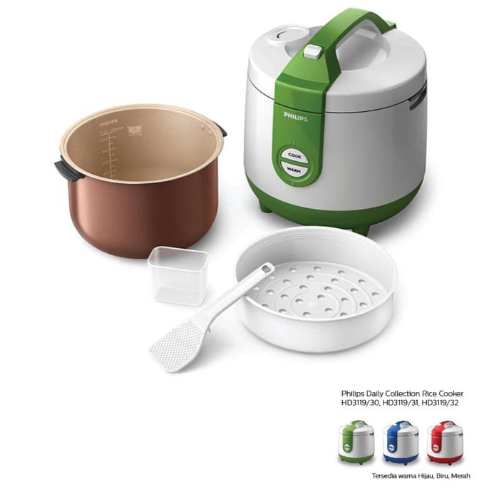 Jual Magic Com Philips Rice Cooker Philips HD 3119 Kapasitas 2 Liter ...