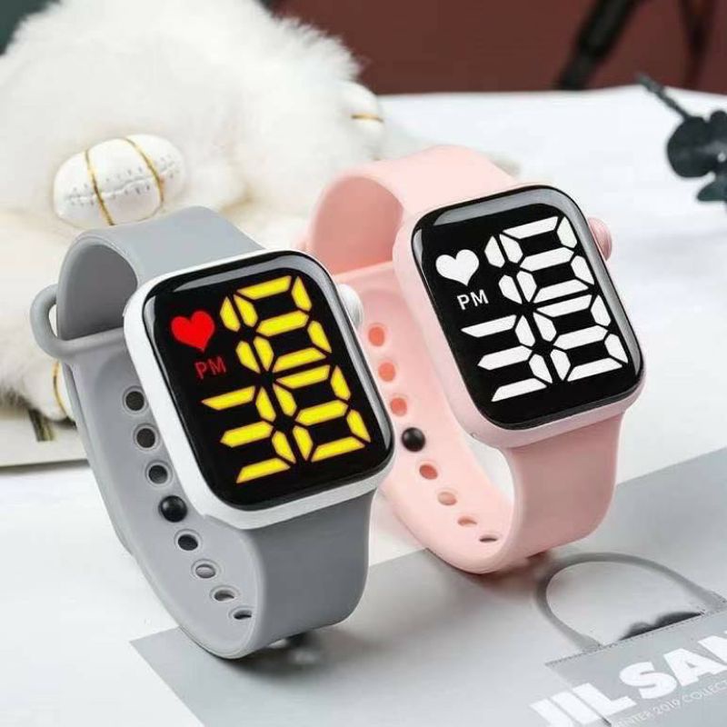 Jual Jam Tangan LED Digital Pria Wanita Rubber Electronic Fashion ...