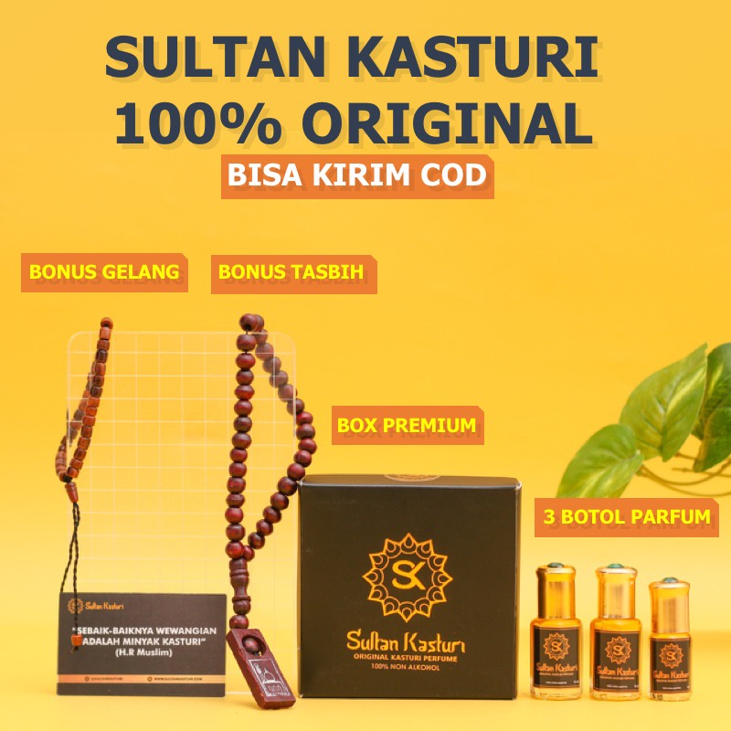 Jual [COD] 100% ORIGINAL SULTAN KASTURI Minyak Sultan Kasturi Kasturi Sultan ASLI TANPA ALKOHOL ...