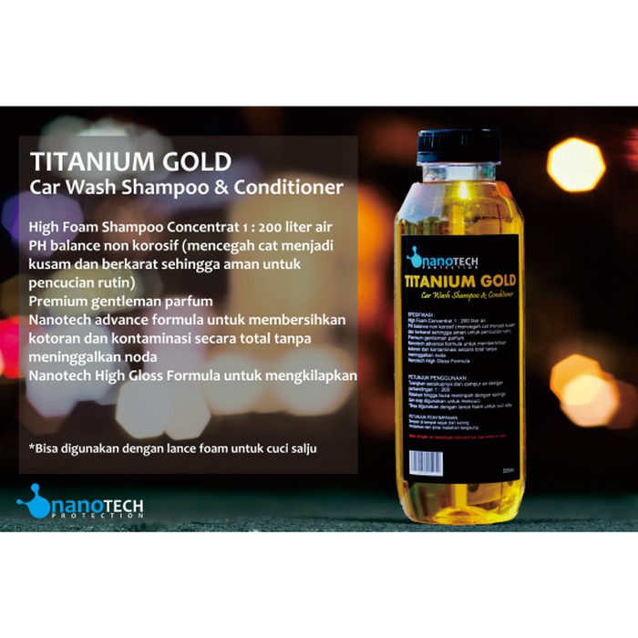 Jual Nanotech Titanium Gold Class Series Premium Car Wash & and Wax ...