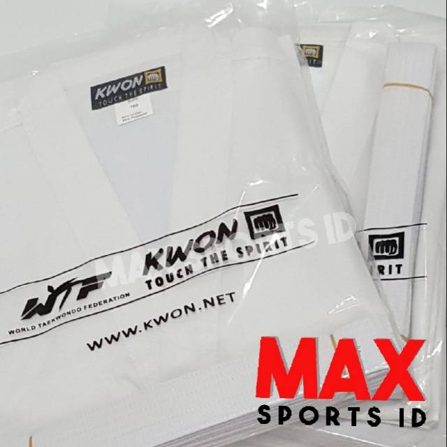 Jual Dobok Kwon Club Line (Seragam Taekwondo) Kerah Putih | Shopee ...