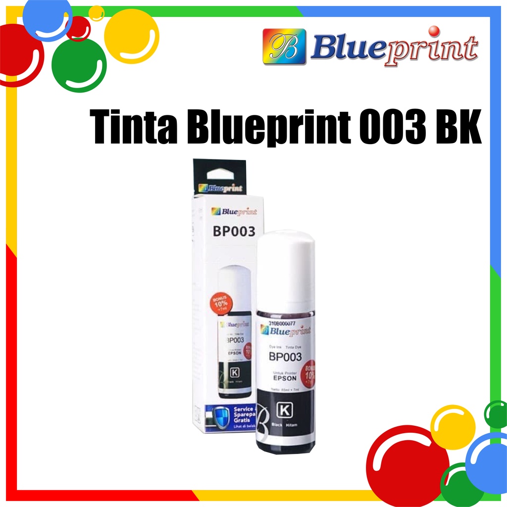 Jual Tinta Epson 003 BLUEPRINT For Printer Epson 72ml Black - Hitam ...