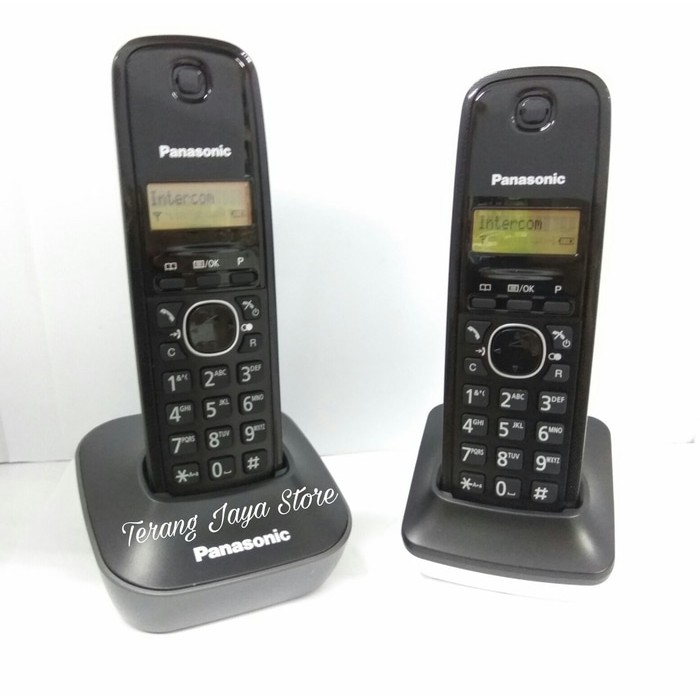 Jual Telepon Wireless Panasonic KX-TG1612 (2 Handset) (Hitam Putih) | Shopee Indonesia