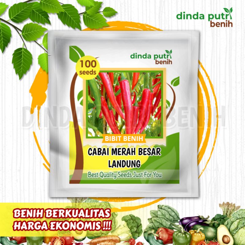 Jual Benih Cabe Merah Besar Landung / 100biji / benih sayuran bibit ...