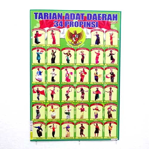 Jual POSTER EDUKASI ANAK TARIAN ADAT | Shopee Indonesia