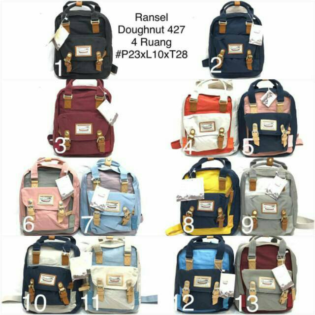 Jual TAS RANSEL DOUGHNUT 427 4RUANG (Ransel-Tenteng) | Shopee Indonesia