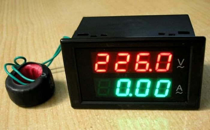 Jual AC PANEL METER VOLTMETER AMMETER 100A Alat Ukur 2in1 LED DIGITAL ...