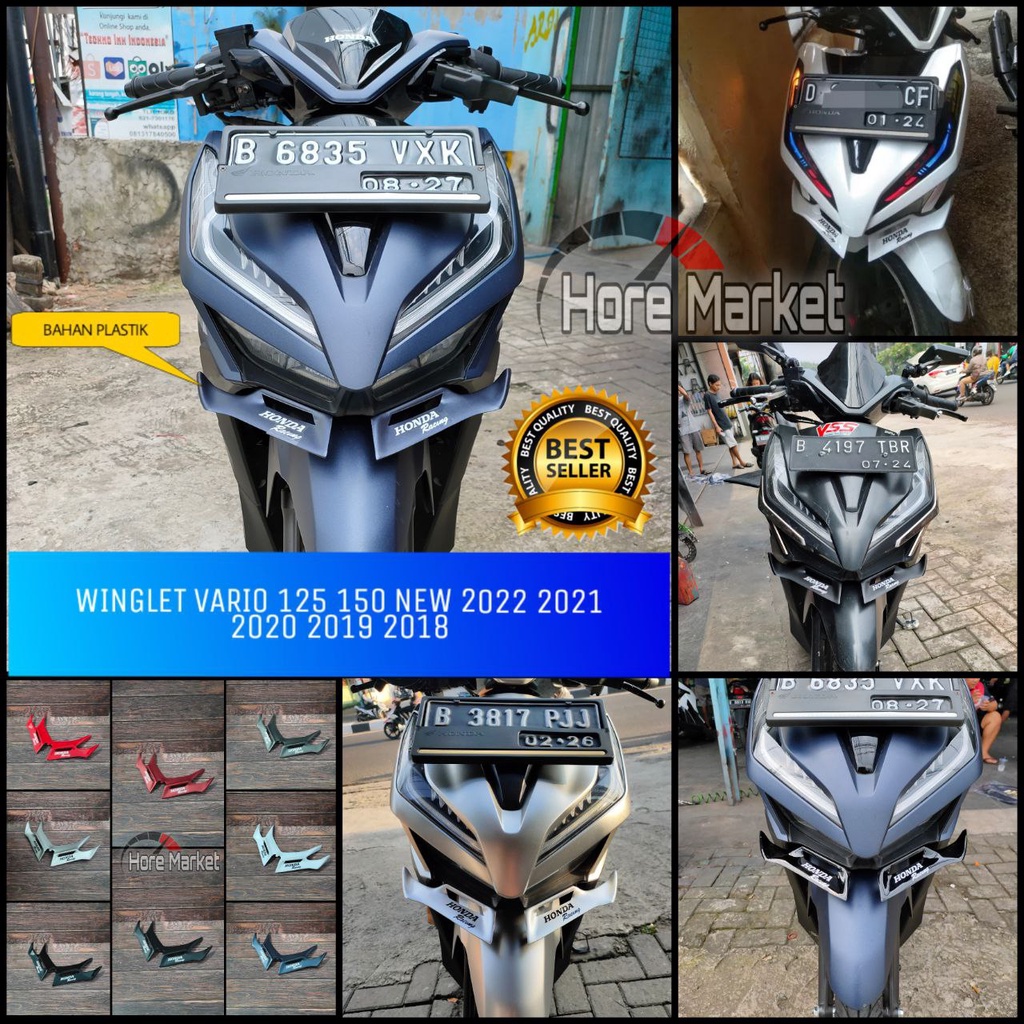 Jual WINGLET NEW VARIO 150 VARIO 125 NEW HONDA CLICK 150i 125i 2022 2021 2020 2019 2018 KEYLESS ...