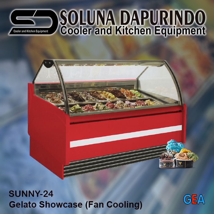 Jual GEA GELATO SHOWCASE fan cooling SUNNY-24 / SUNNY24 / TEMPAT ES KRIM | Shopee Indonesia