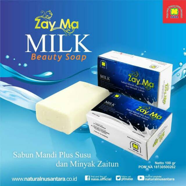 Jual ZayMa Milk Beauty Soap / Zay Ma Sabun kecantikan | Shopee Indonesia