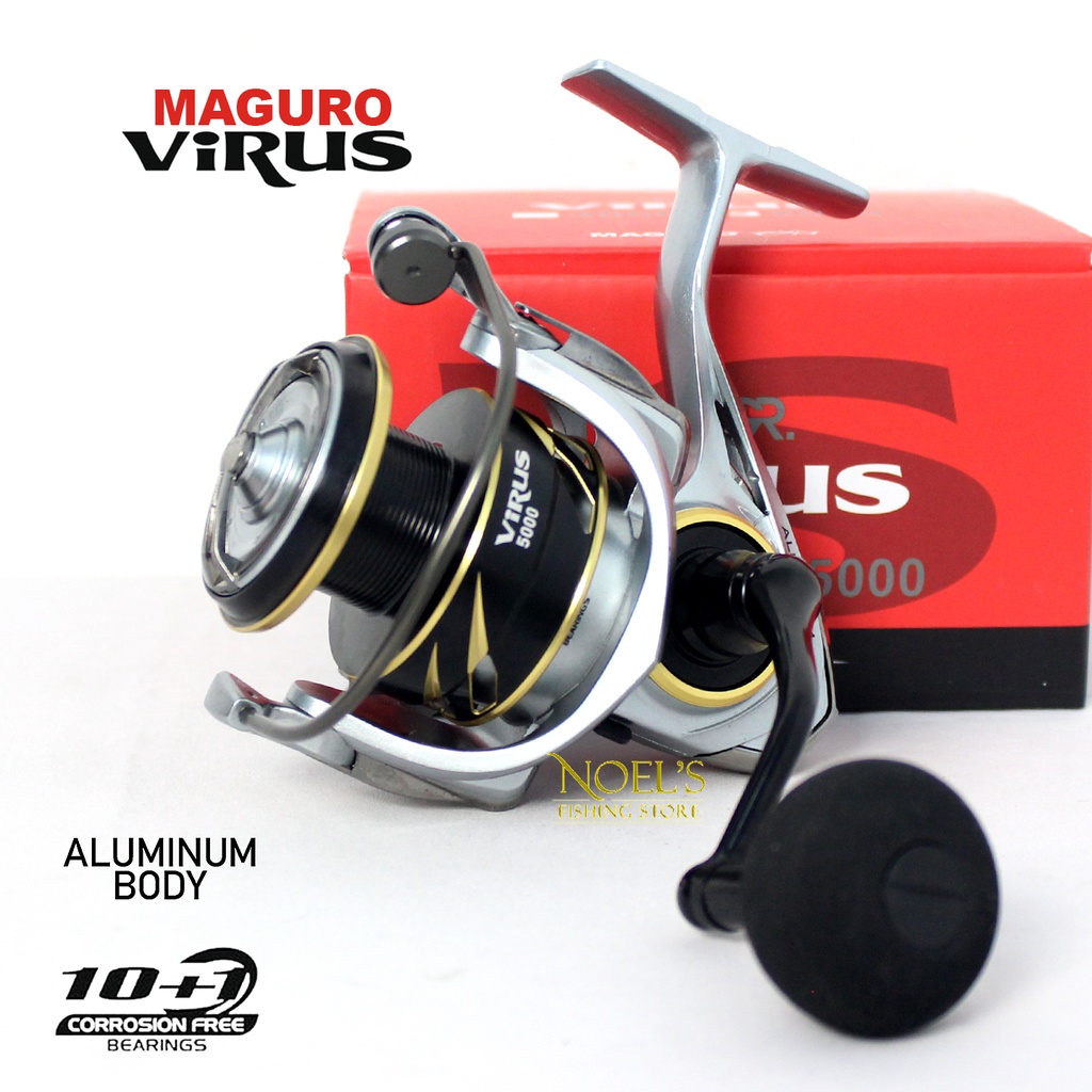 Jual Reel Maguro VIRUS | Power Handle | 1000 sd 5000 | Kolam Sungai Danau Muara Laut | Shopee ...