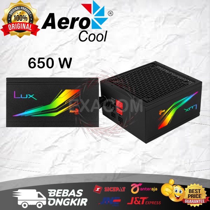 Jual AeroCool PSU LUX RGB 650W 80+ Bronze Modular - Power Supply 650M ...