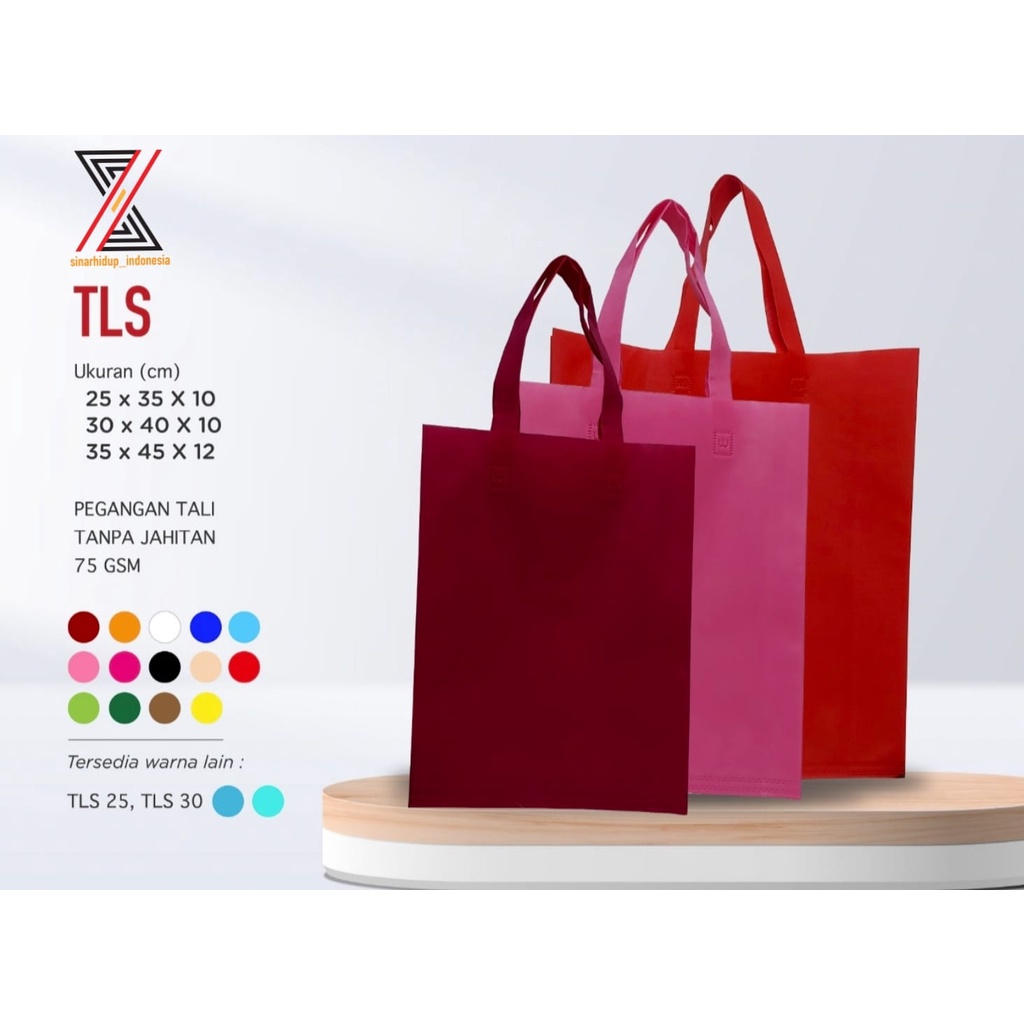 Jual Goodie Bag Tls 38 x 45 Spunbond Tote Bag Press Tali Sourvenir ...