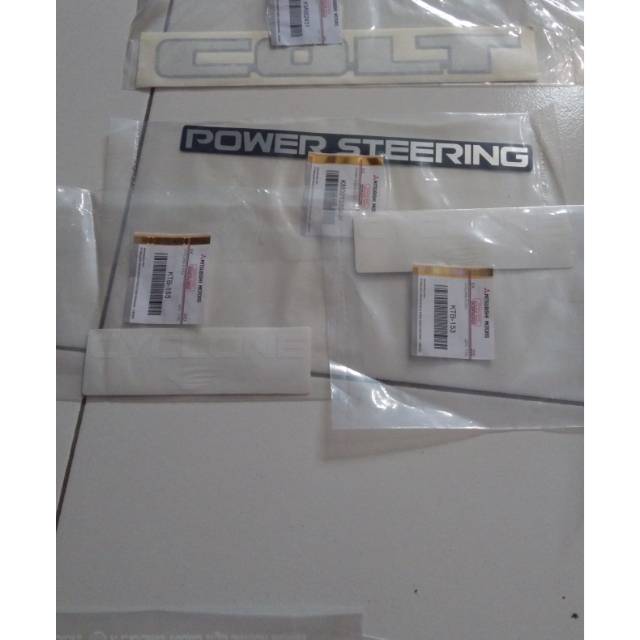Jual Sticker sticker set Mitsubhisi colt L300 power steering original ...
