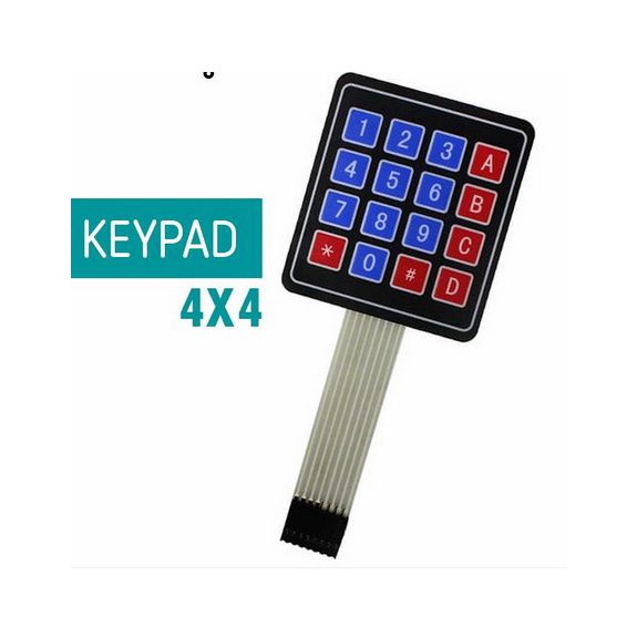 Jual KEYPAD 4X4 MATRIX ARRAY 16 KEY MEMBRANE MEMBRAN SWITCH KEY PAD | Shopee Indonesia