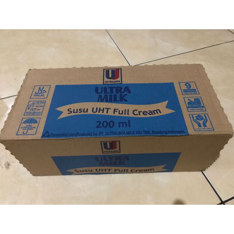 Jual Susu Ultra Milk rasa full cream, kartonan paling murah | Shopee ...