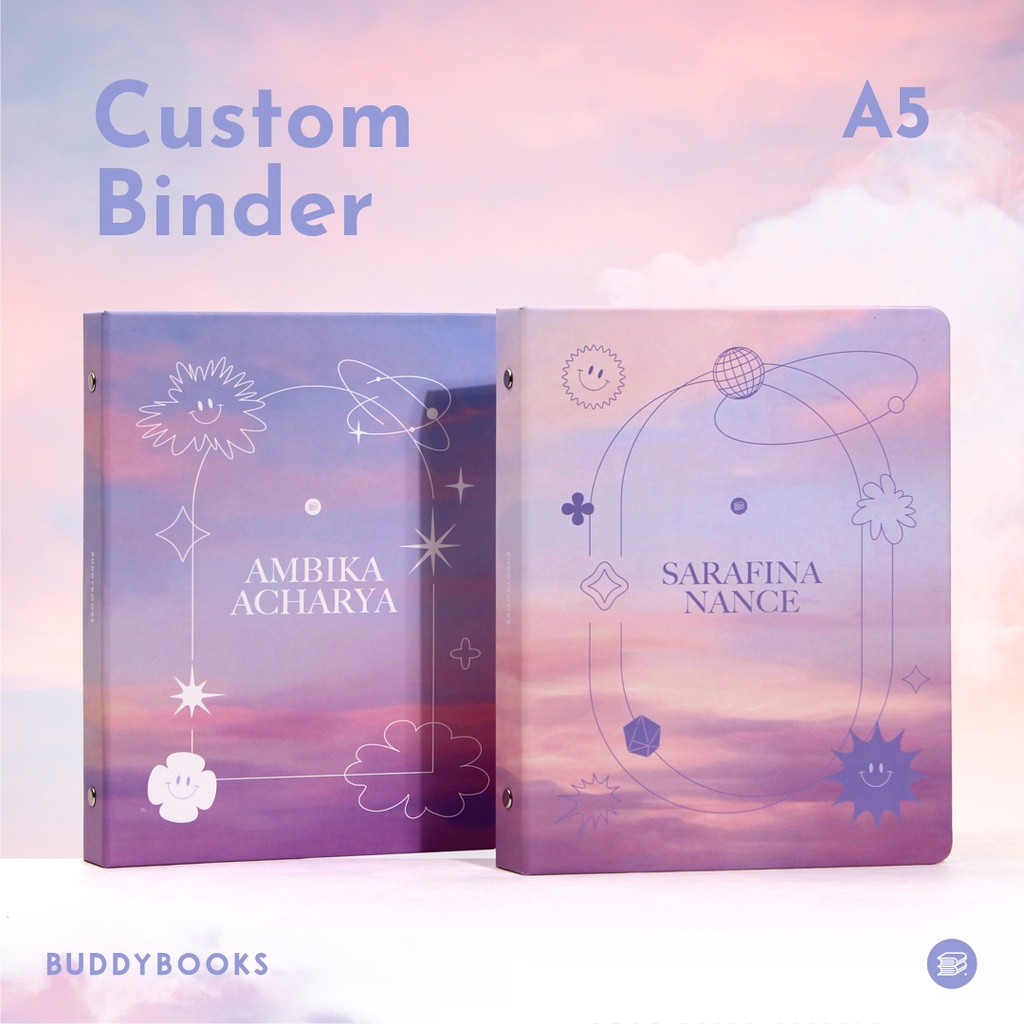 Jual Binder A5 20 ring 6 ring Custom Binder Buddybooks series 2 ...