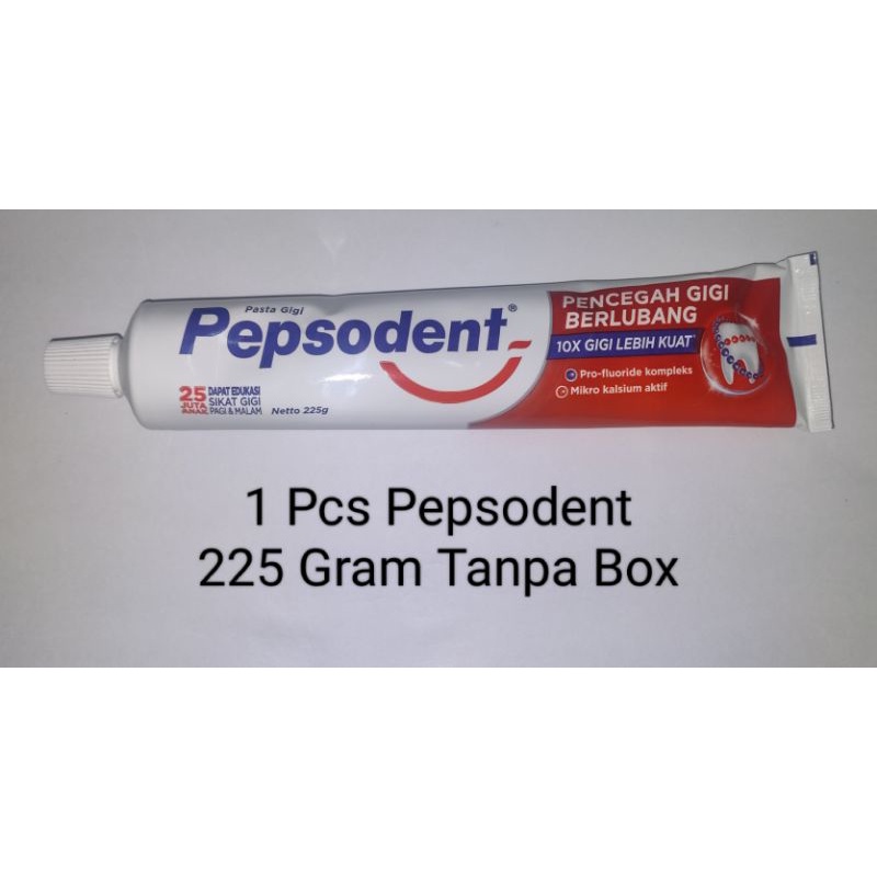 Jual Pepsodent Pencegah Gigi Berlubang 225 Gram Tanpa Box | Shopee ...