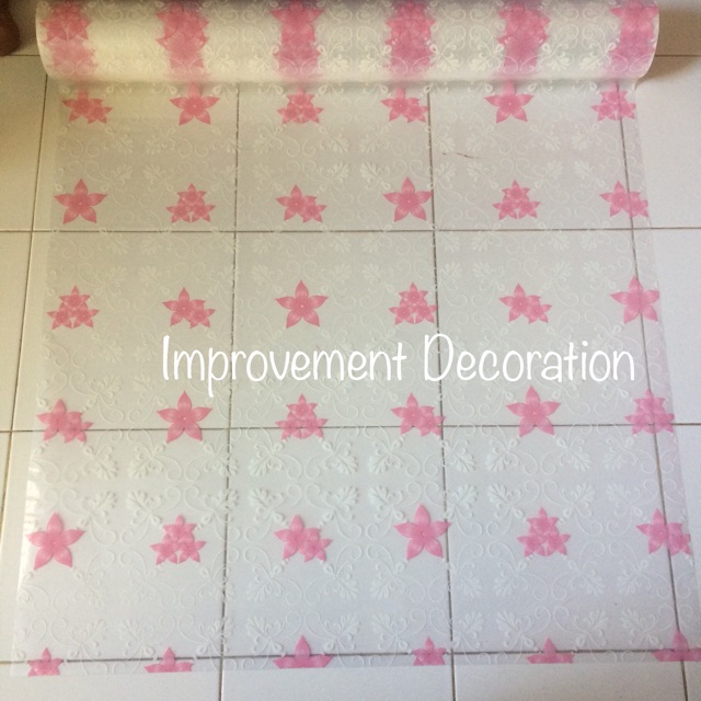 Jual Sticker Kaca Motif Bunga Pink pagar putih | Shopee Indonesia