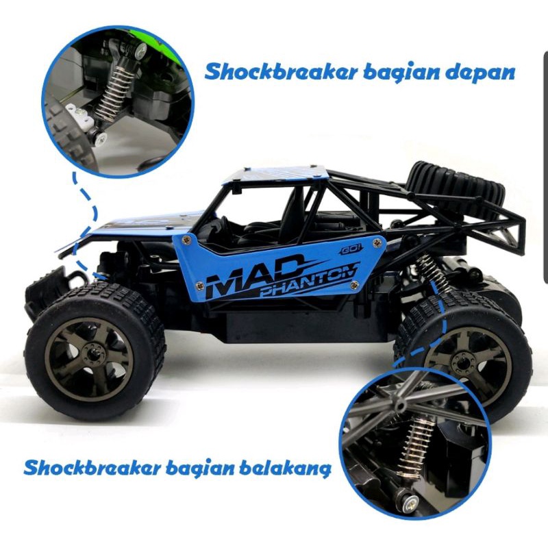 Jual Mobil Remote Control Rock Crawler King Cheetah Skala 1:18 Mainan ...