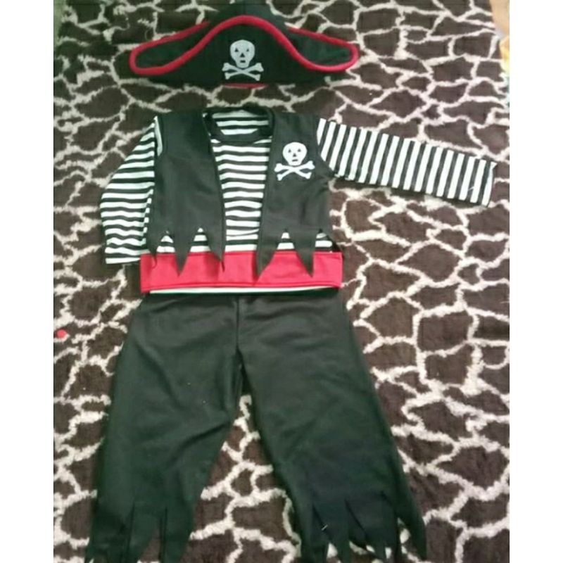 Jual kostum bajak laut/kostum bajak laut anak/kostum pirates/kostum ...
