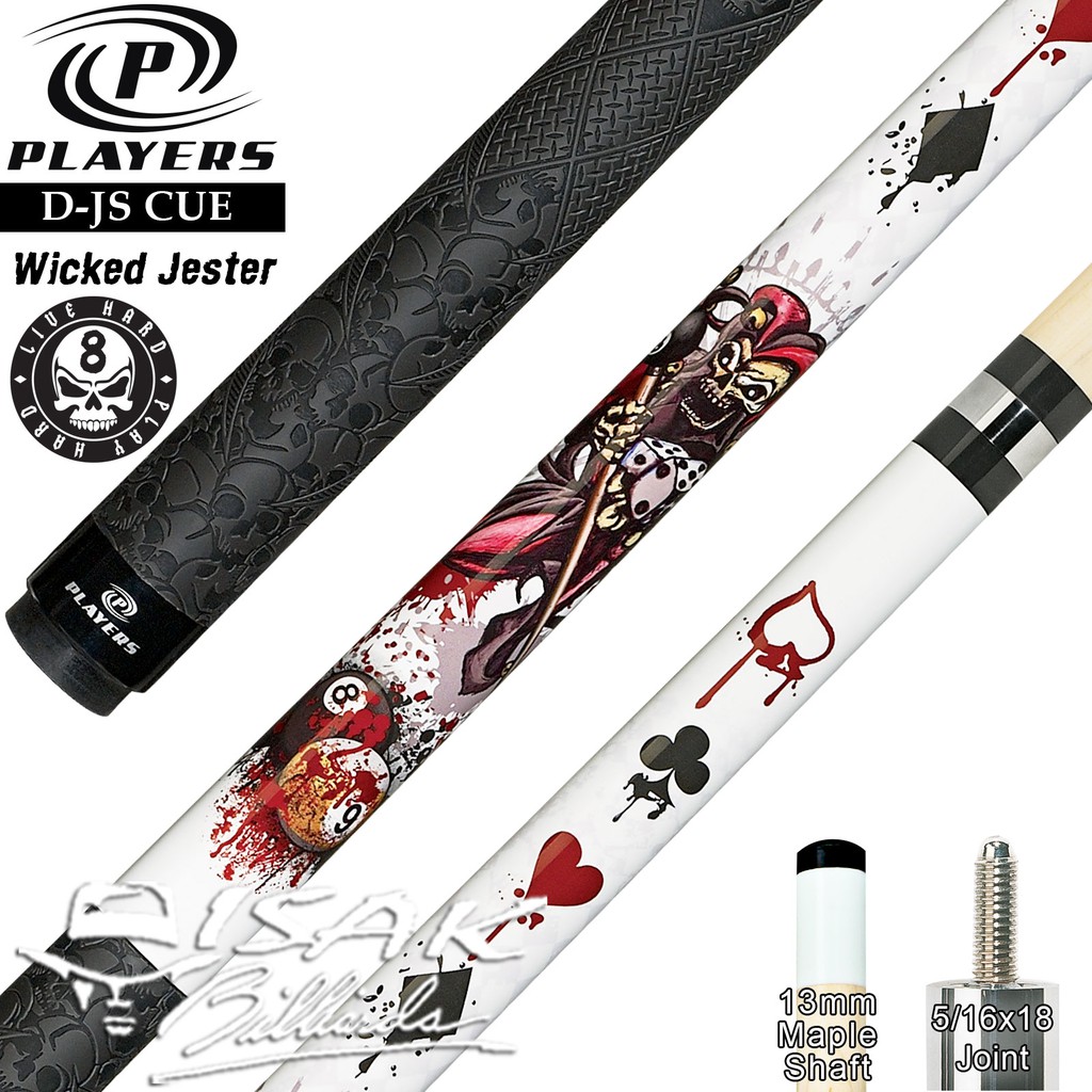 Jual Players D-JS Pool Cue - Wicked Jester Billiard Stick Stik Biliar ...